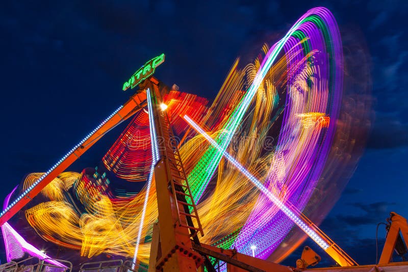 Colorful Night Ride editorial photography. Image of dizzy - 46854617