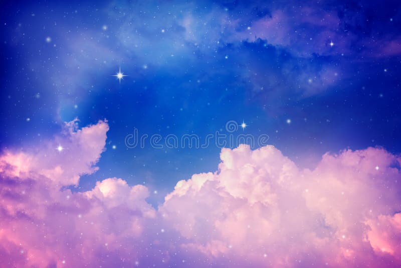 Colorful Night Sky with Rainbow Stock Image - Image of cosmos, field ...