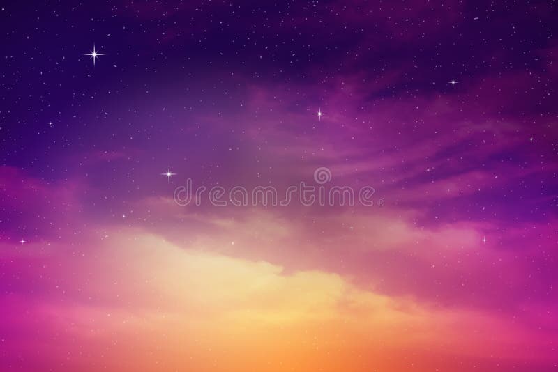 Colorful night sky stock illustration. Illustration of astrology ...
