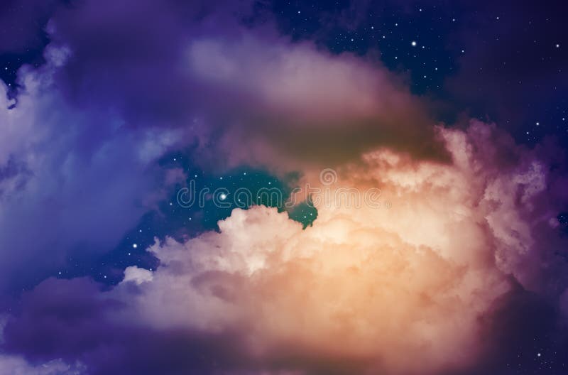 Colorful night sky stock photo. Image of blue, fantasy - 181034808