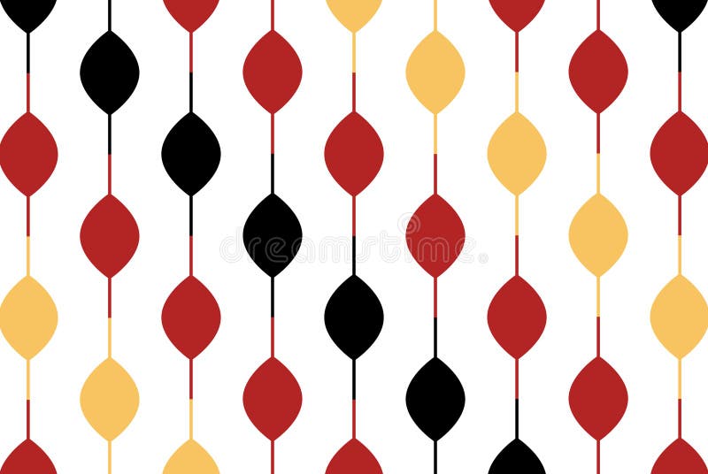 Colorful Nostalgic Seamless Pattern in Groove Style Stock Vector ...