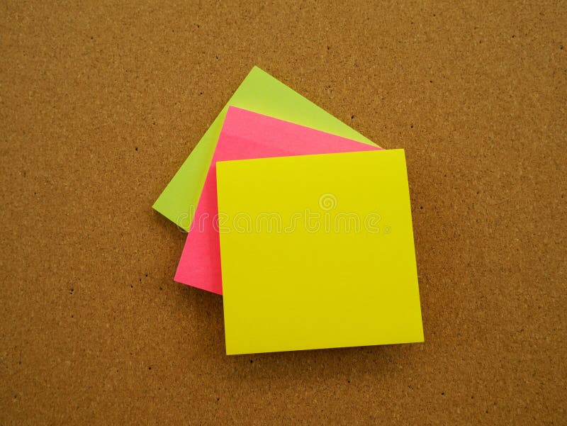 Colorful Not Pad on Wood Board Stock Image - Image of notice, label ...