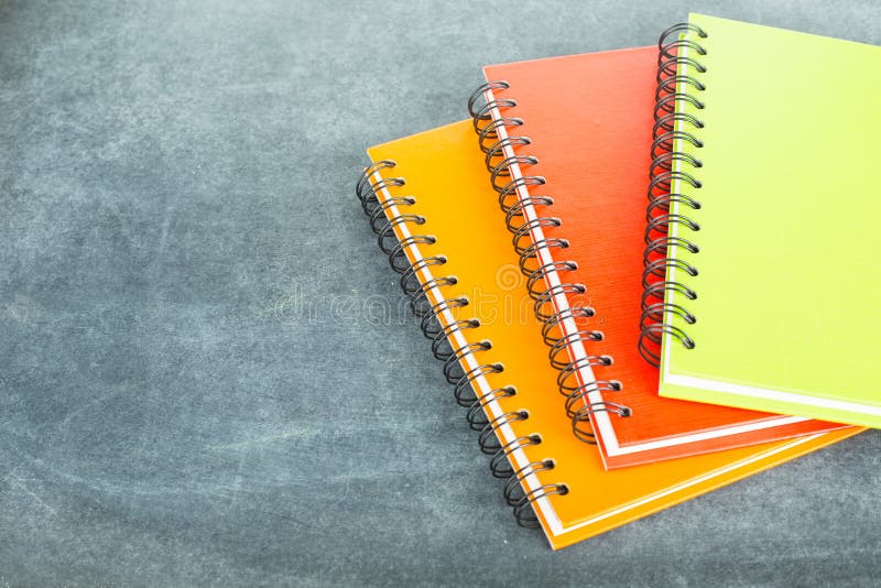 Colorful note book stock photo. Image of retro, bookshelf - 60409242