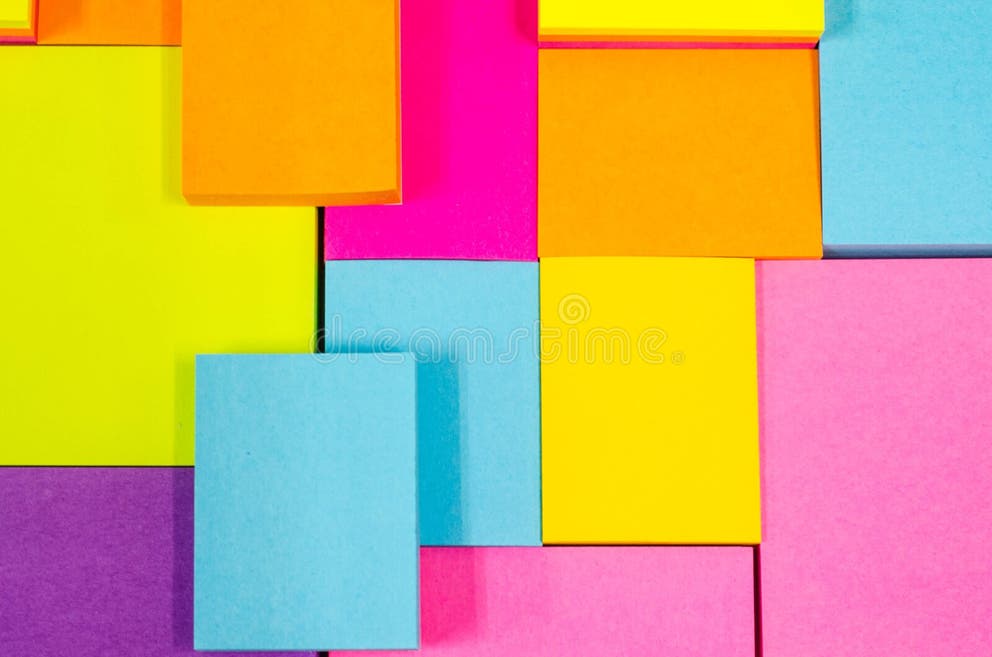 Colorful note pad stock photo. Image of memo, label, supply - 44511870