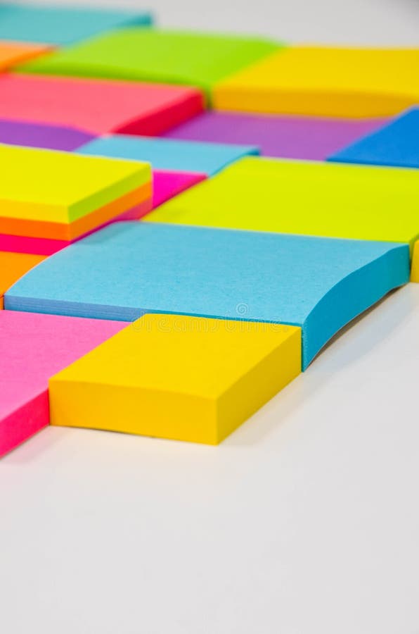 Colorful note pad stock photo. Image of blank, design - 44511914
