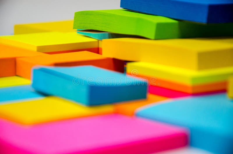 Colorful note pad stock photo. Image of paper, post, background - 44512004