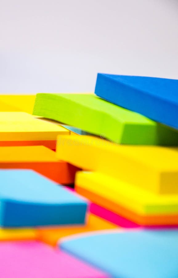 Colorful note pad stock image. Image of pink, label, notice - 44512007