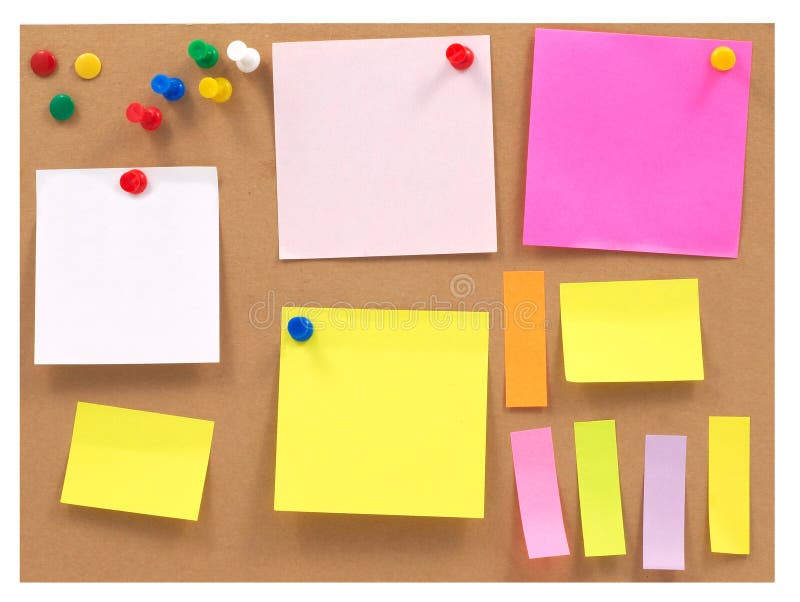 Colorful note papers stock photo. Image of draw, present - 763582