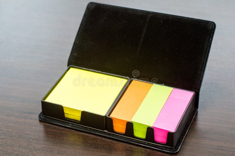 Colorful Note Papers Postit Stock Photo - Image of empty, composition ...