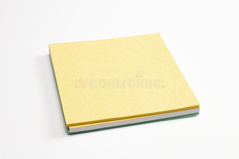 Colorful Note Papers Stack Isolated on White Stock Image - Image of ...