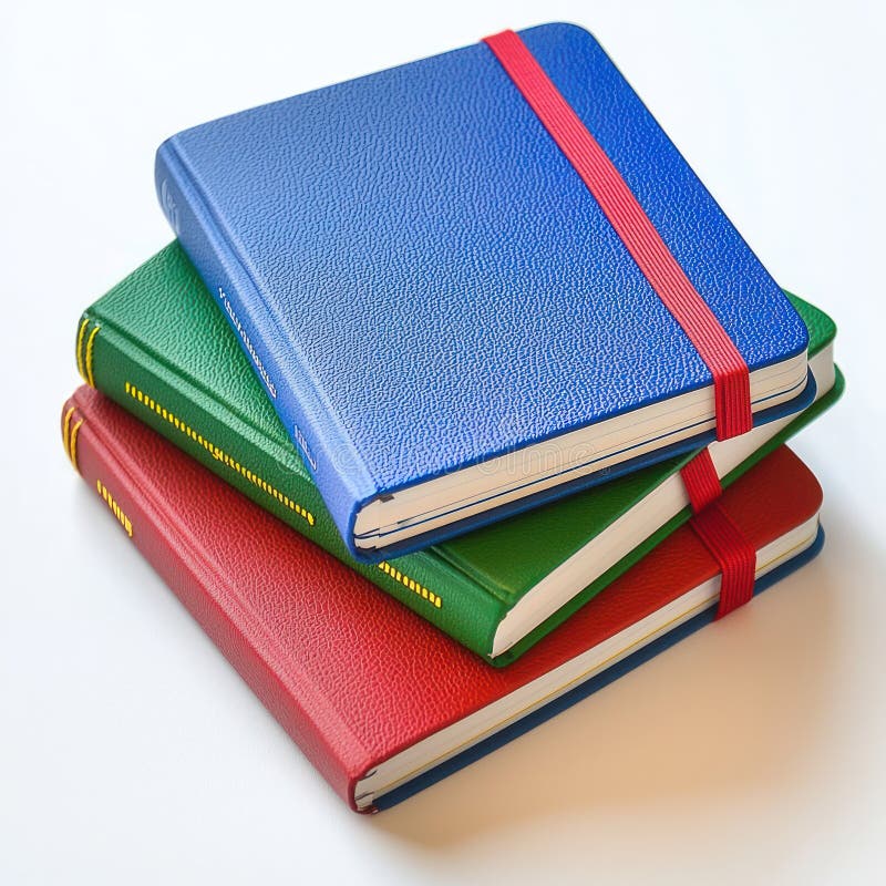 Colorful Notebook Collection Stock Illustration - Illustration of ...