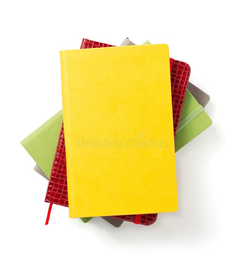 Colorful Notebook at Wooden Background Stock Photo - Image of colorful ...