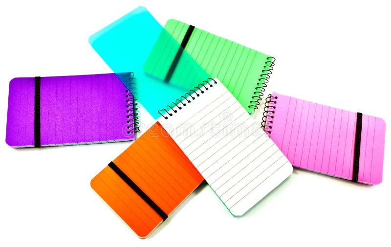 Colorful notebooks stock image. Image of colors, plastic - 37719869
