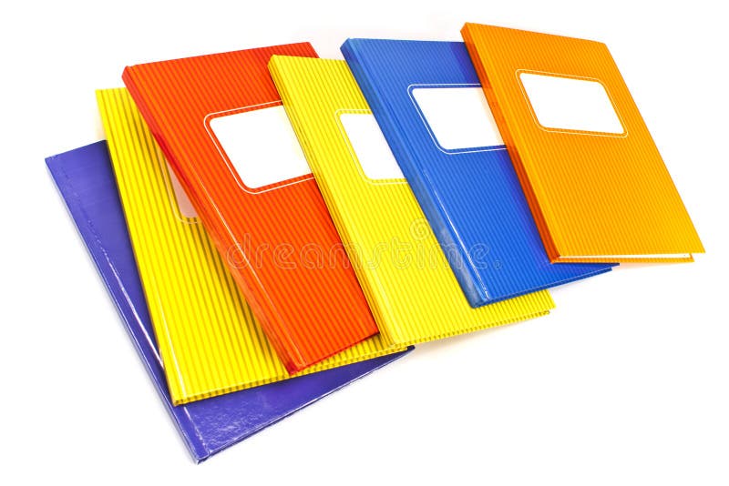 Colorful Notebooks Isolated On White Background Stock Photo - Image of ... Colorful Notebooks Isolated On White Background Stock Photo - Image of ...