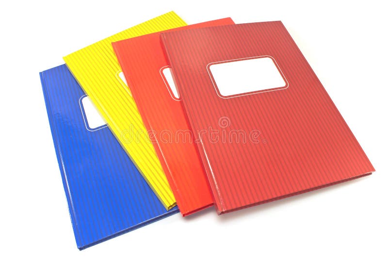 Colorful notebooks stock photo. Image of brochure, business - 11929448