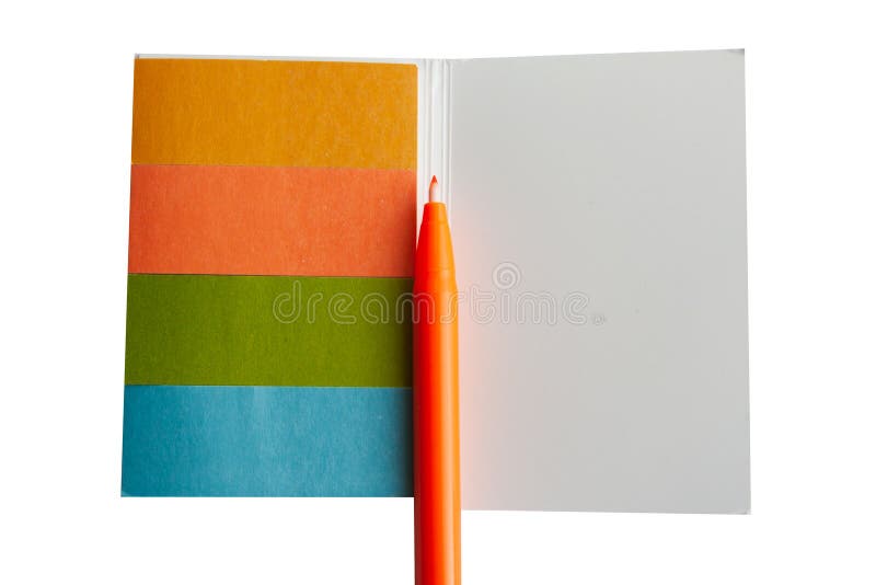Colorful notepad stock image. Image of blank, size, attached - 17297507