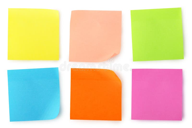 Colorful notes stock image. Image of office, design - 100458691