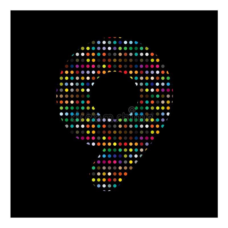 Colors of a magical number stock vector. Illustration of bulb - 352877125