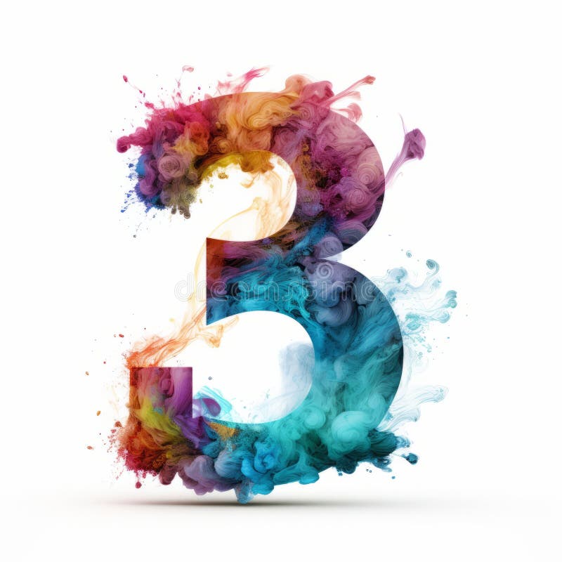 Number Twenty-five: Surrealistic Watercolor Painting with Distinctive ...