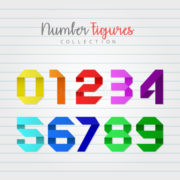 Colorful Number Set Stock Illustrations – 112,544 Colorful Number Set ...