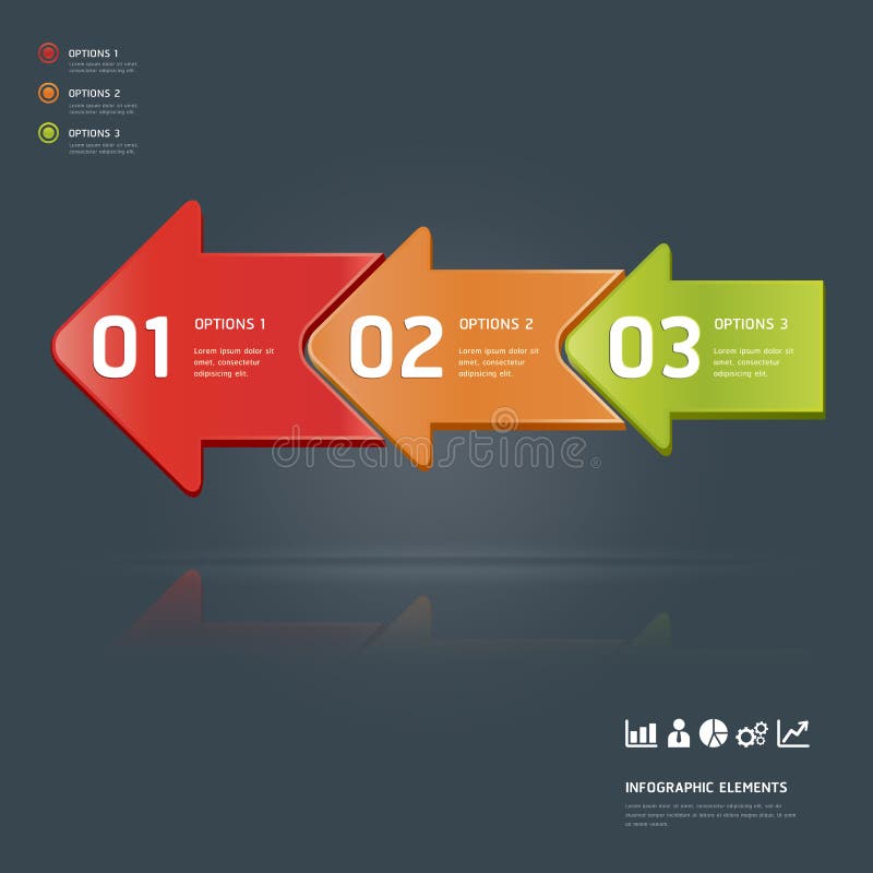 Colorful Number Options Banner Template. Stock Vector - Illustration of ...