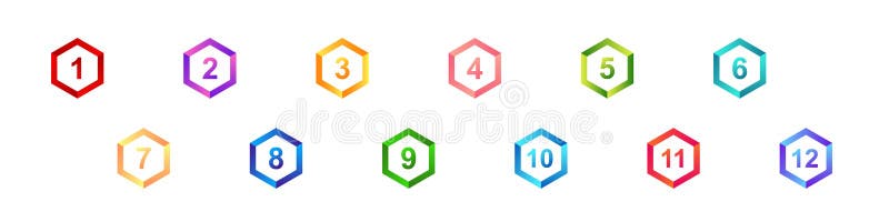 Colorful Numbered Bullet Points for Lists and Presentations in ...
