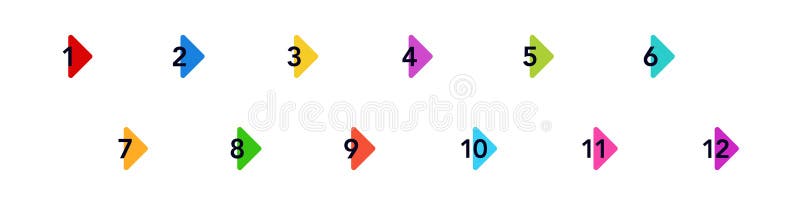 Colorful Numbered Stock Illustrations – 3,542 Colorful Numbered Stock ...