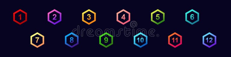 Colorful Numbered Bullet Points for Lists and Step-by-step Instructions ...