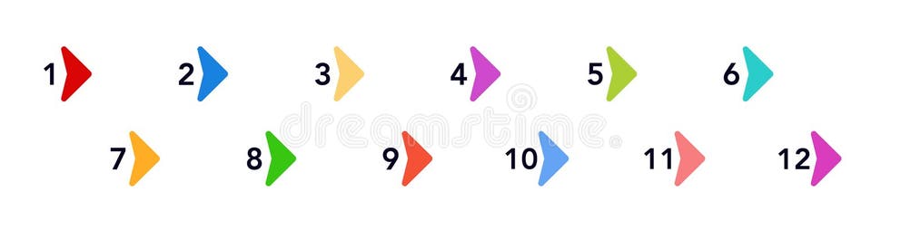Colorful Numbered Bullet Points for Organized Lists and Clear ...