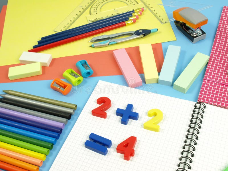 Colorful numbers stock image. Image of crayons, math - 25868203