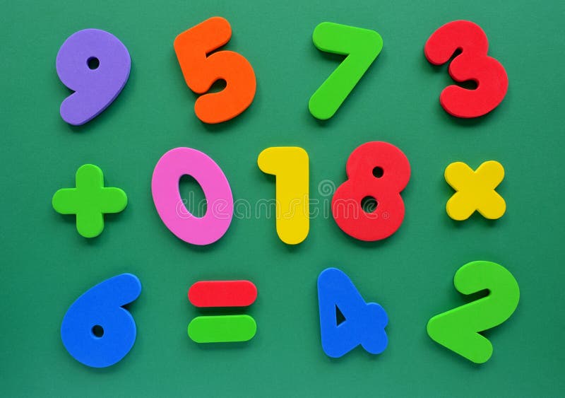 Colorful numbers stock image. Image of colorful, digits - 27965159