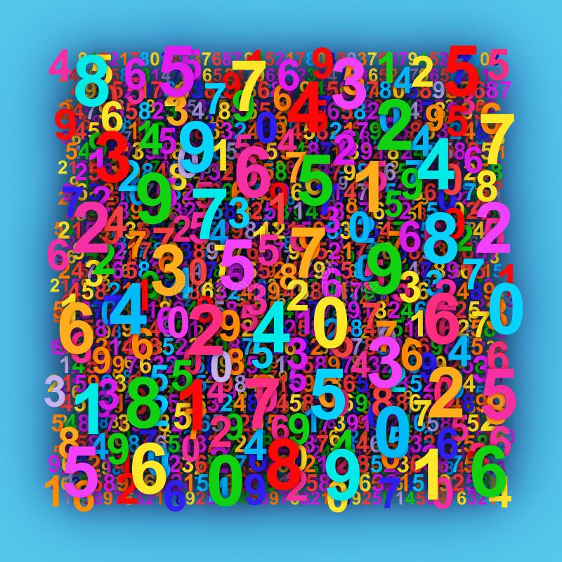 Numbers stock illustration. Illustration of colorful - 14438333