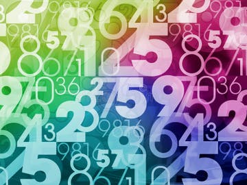 Colorful Numbers Background Stock Illustration - Illustration of ...