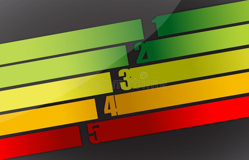 Colorful Numbers Graph Illustration Design Stock Illustration ...