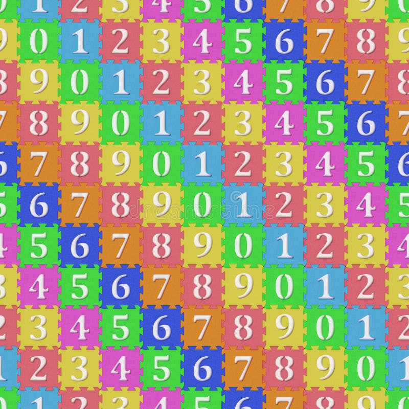 Colorful Numbers Seamless Pattern Stock Illustrations – 1,018 Colorful ...