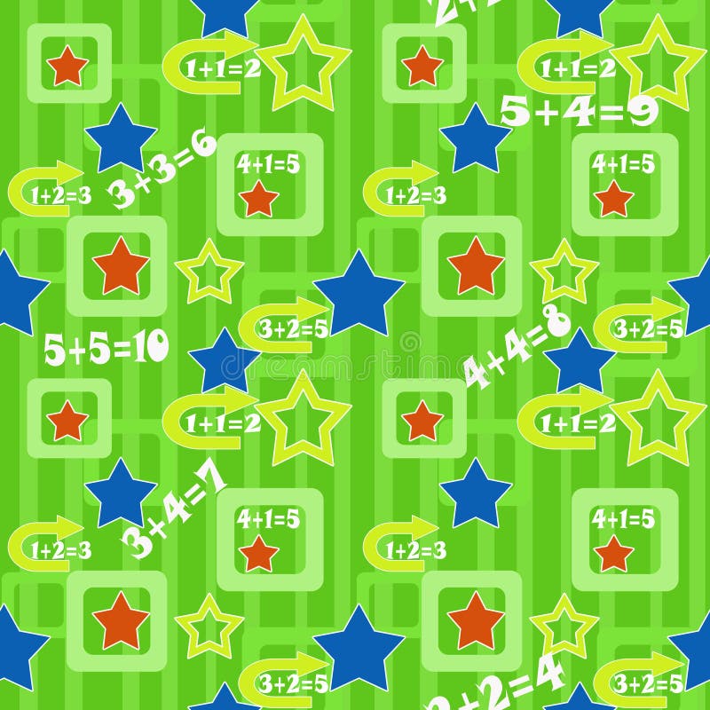 Colorful Numbers and Stars Kids Background Seamless Pattern Stock ... Colorful Numbers and Stars Kids Background Seamless Pattern Stock ...