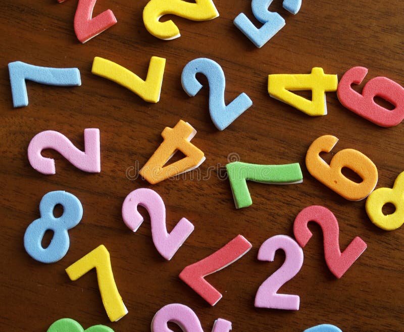 Colorful numbers stock photo. Image of blue, game, number - 40965238
