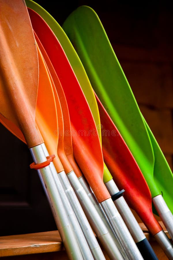 Colorful oars stock photo. Image of transportation, recreational - 53170446