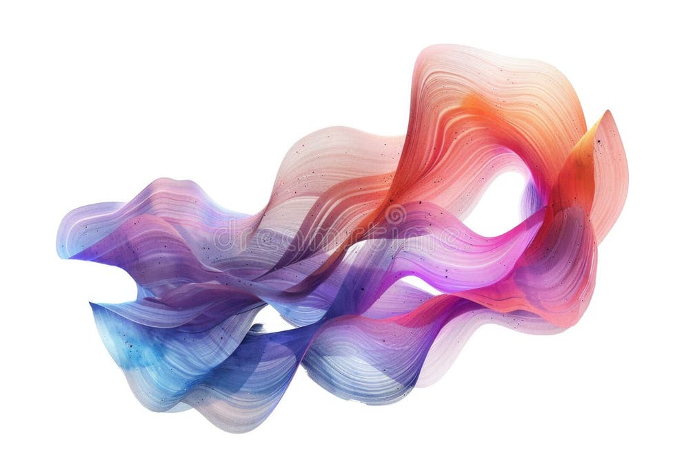 A Colorful Object on a Plain White Background Stock Illustration ...