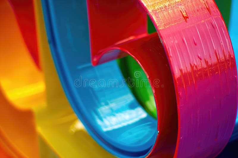 Colorful object on table stock illustration. Illustration of generated ...