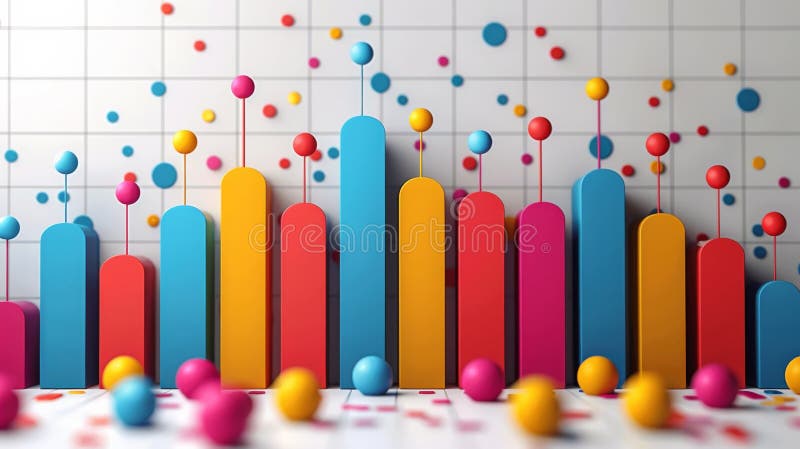 Colorful Objects Arranged on Table Stock Photo - Image of generative ...