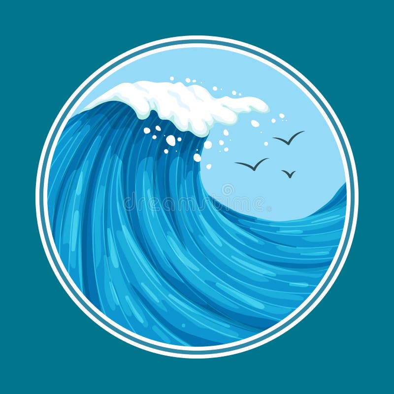 Ocean Wave Stock Illustrations – 115,045 Ocean Wave Stock Illustrations ...