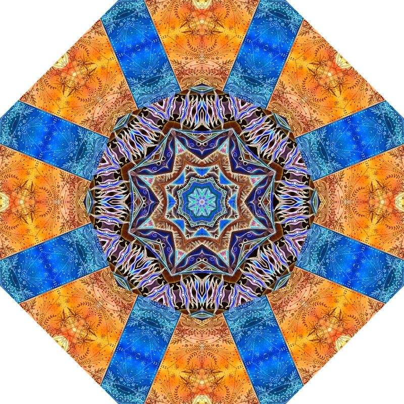 Colorful Octagon Mandala Pattern with Decorative Ornament. Beautiful ...
