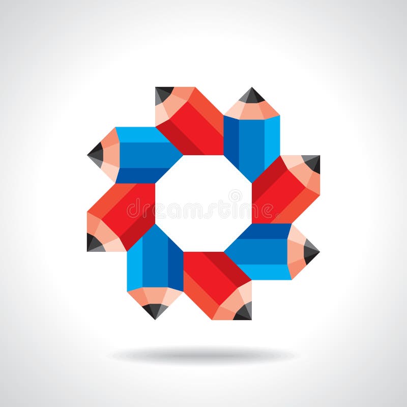 Colorful Octagon Symbol With Transparent Effect. Stock Vector ...