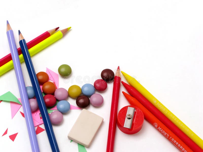 Colorful office stock image. Image of color, pencil, school - 7041823