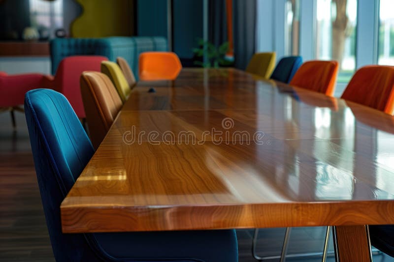 Colorful Office Conference Room Stock Photo - Image of chairs ...