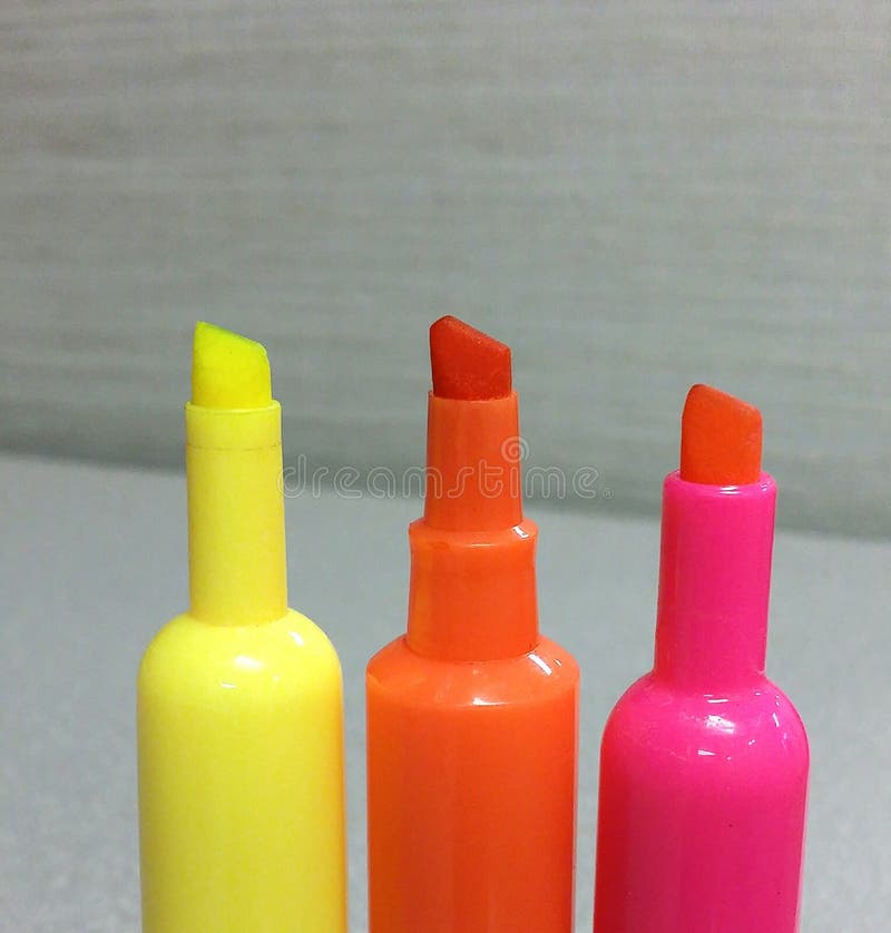 Colorful Office Highlighters Stock Photo - Image of color, yellow: 42595084