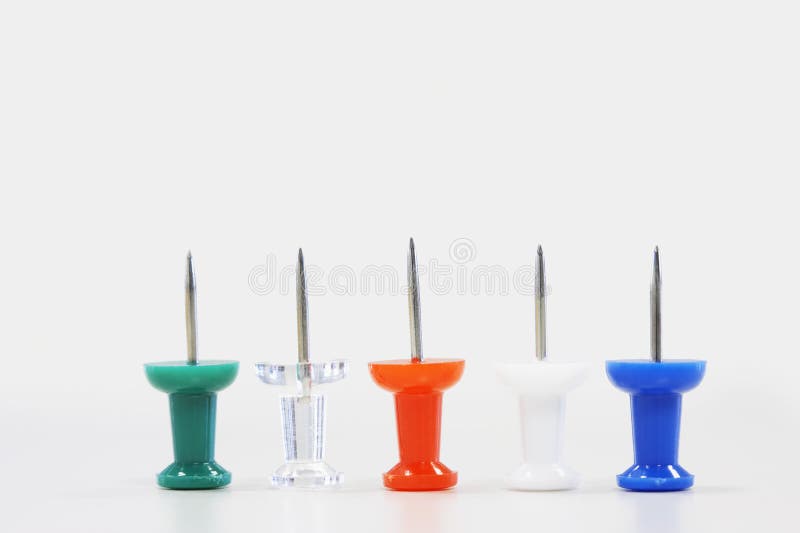 Colorful Office Push Pins stock image. Image of background - 29656883