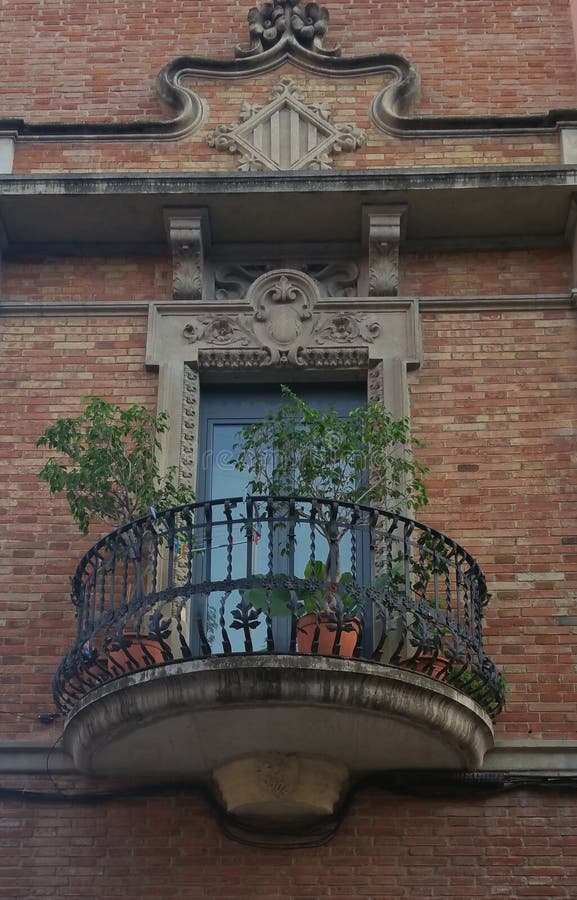 Colorful Old Balcony in Downtown Stock Photo - Image of downtown, work ...