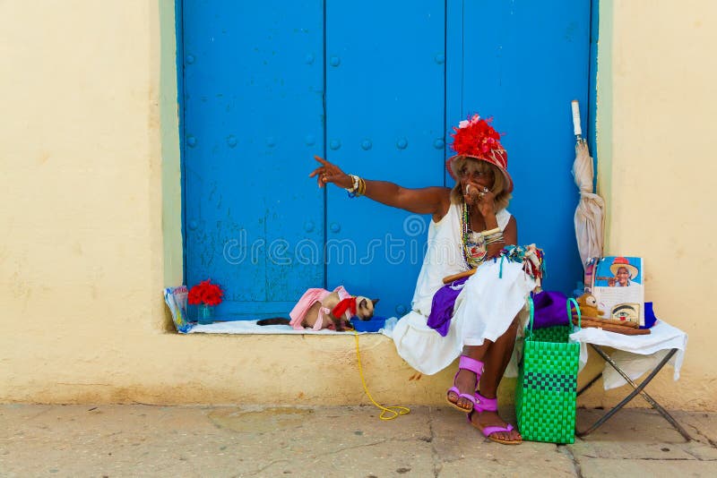 Colorful Old Black Lady with a Fine Cuban Cigar Editorial Photo - Image ...